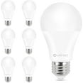 A19 LED Light Bulb Bright White Daylight 5000K, 100 Watt Equivalent ...