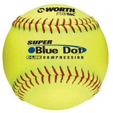 (4 Pack) Worth 12" Yellow Practice Slowpitch Softballs - Walmart.com