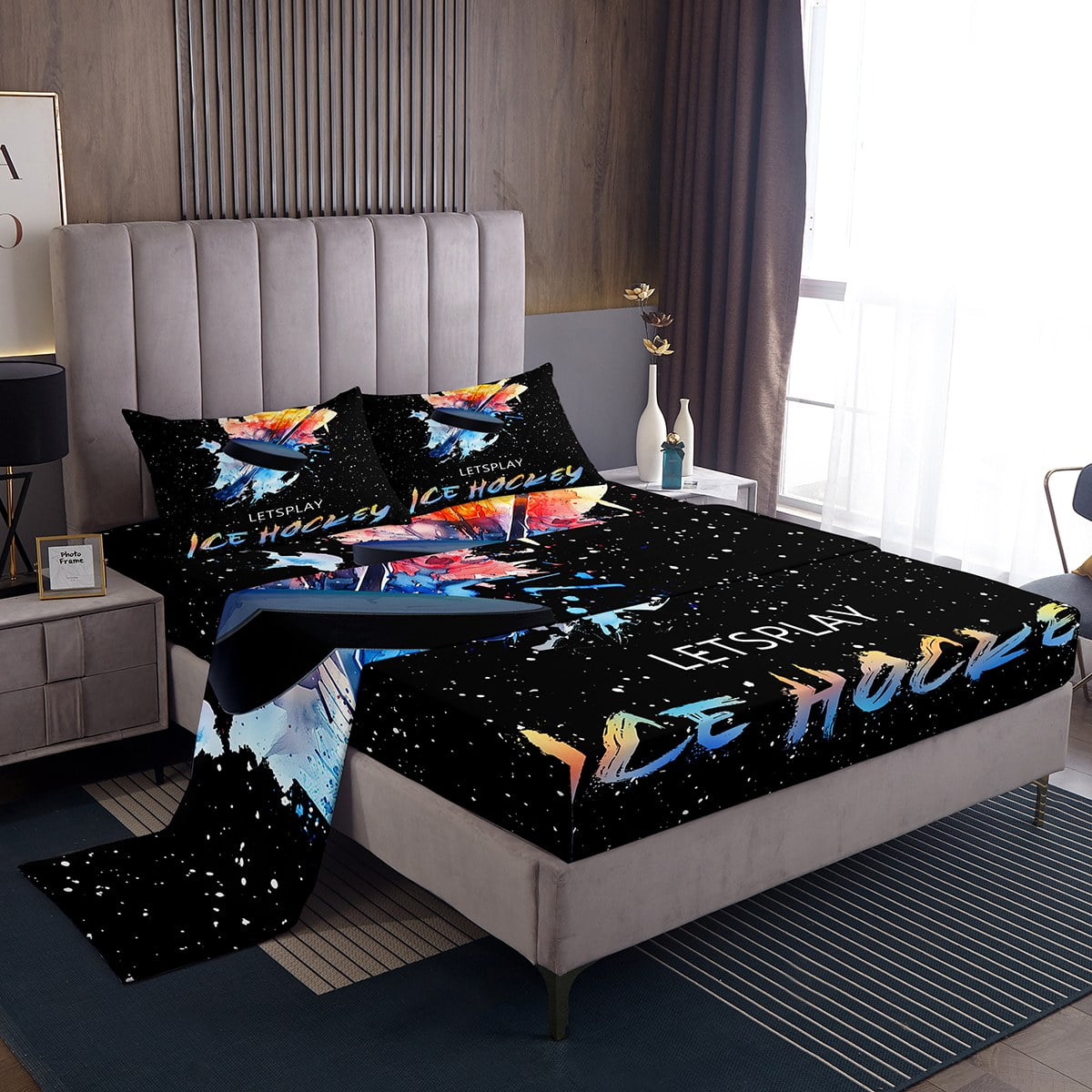 Click here for Yst Boys Hockey Bed Set For Kids Ice Hockey Sports... prices