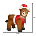 Airblown Inflatables Scotland Cow Christmas Décor Inflatable, 6.5 ft ...