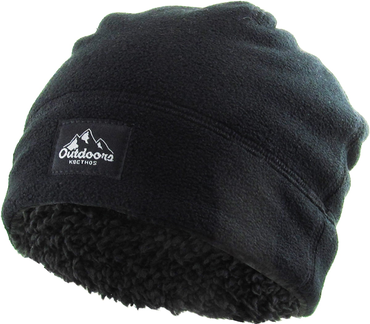 Fleece Beanie Sherpa Fleece Lined - Walmart.com