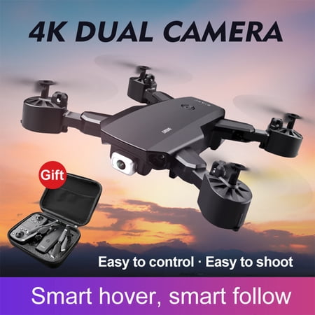 2.4Ghz 4K Drone Rotating Collapsible Quadcopter One Button Headless ...