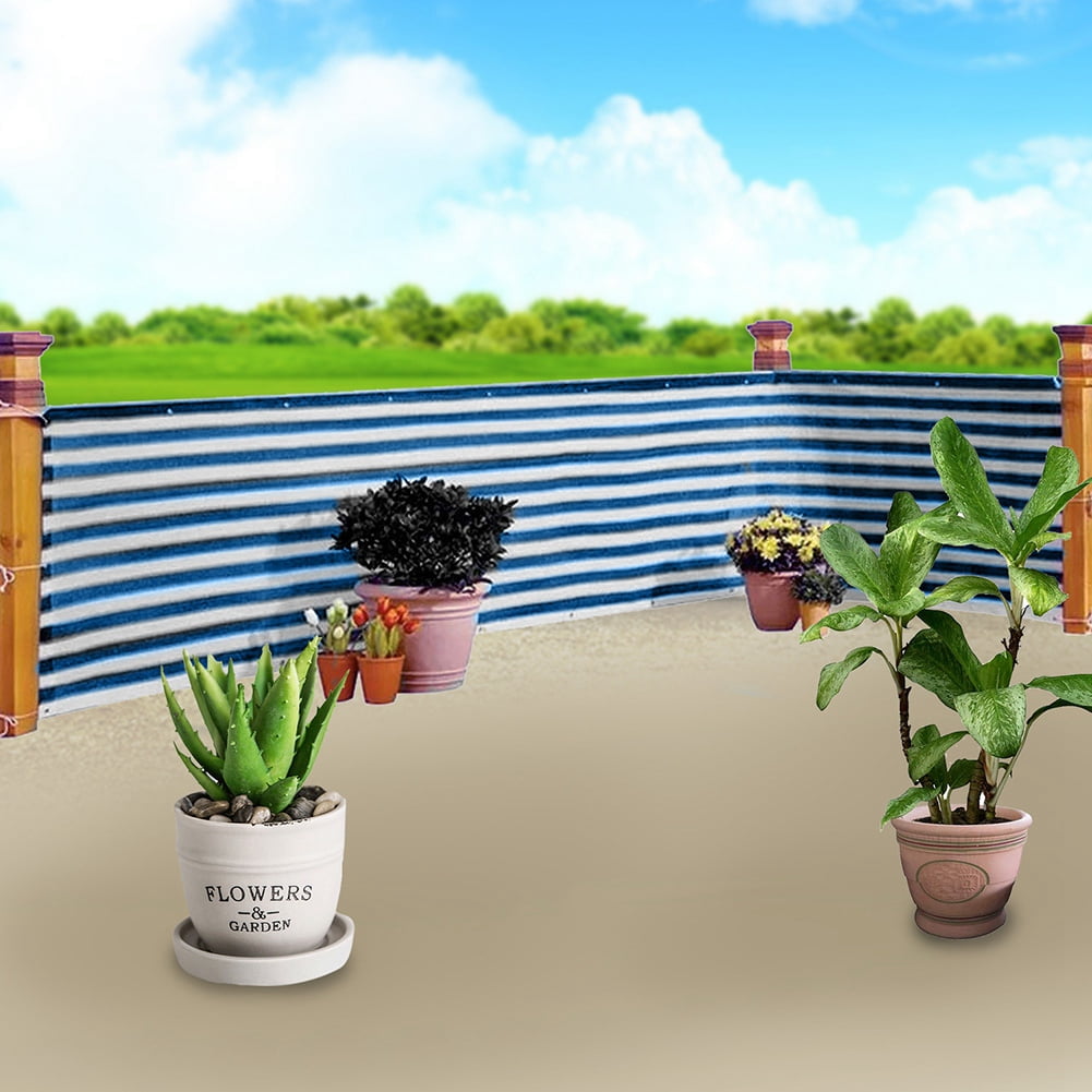 Cergrey 0.9*5m Private Garden Balcony Screen Wind Sun Shield Shade ...