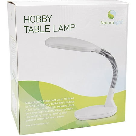 Daylight Naturalight Hobby Table Lamp, White - Walmart.com - Walmart.com