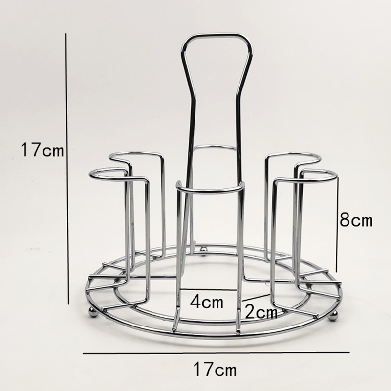 Metal Glass Cup Rack Water Mug Draining Stand Drainer Cup Holder Drying ...