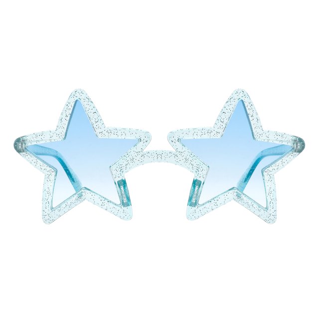 Star Shape Sunglasses Glittery Fun Festive Cute Party Shades UV 400 ...