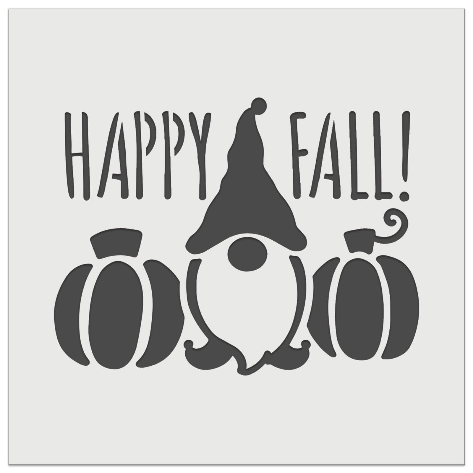 Happy Fall Pumpkin Gnome DIY Cookie Wall Craft Stencil - 5.5 Inch ...