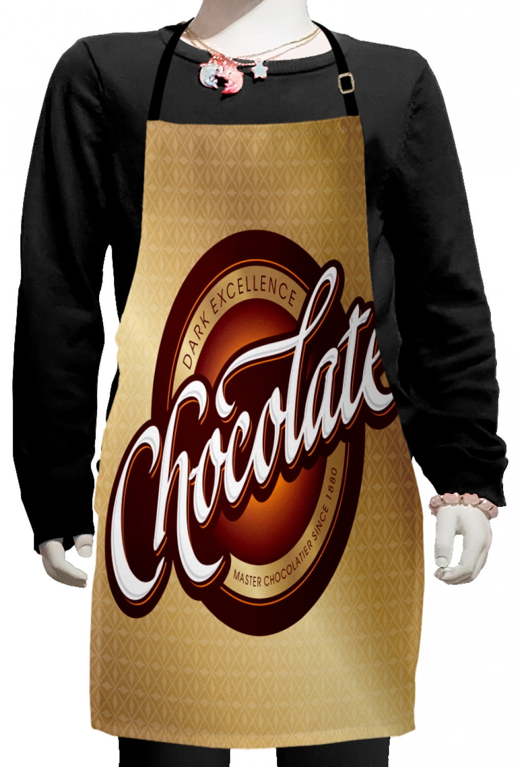 Chocolate Kids Apron, Master Chocolatier Sign Dark Excellence Text ...