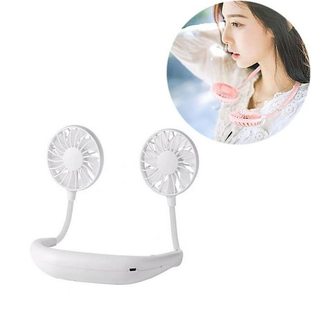 NIUBI Portable Neck Fan USB Neck Hang Fan Hand Free Personal Mini Lazy ...