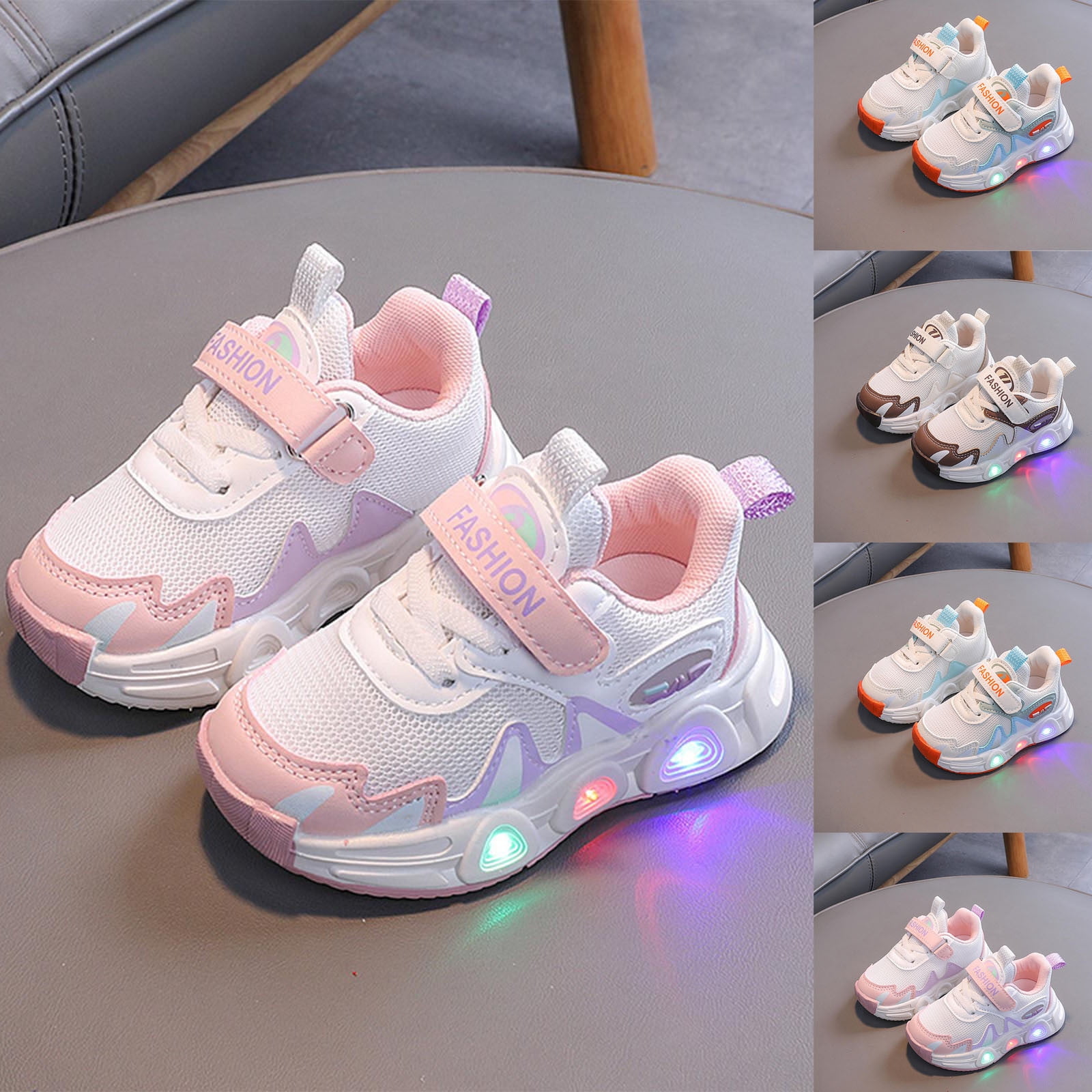 Click here for Jinhomg Baby Girls Cute Sneakers Led Light Up Lumi... prices