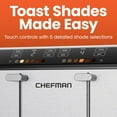 Chefman Smart Touch 4 Slice Digital Toaster with 6 Touchscreen Shade ...