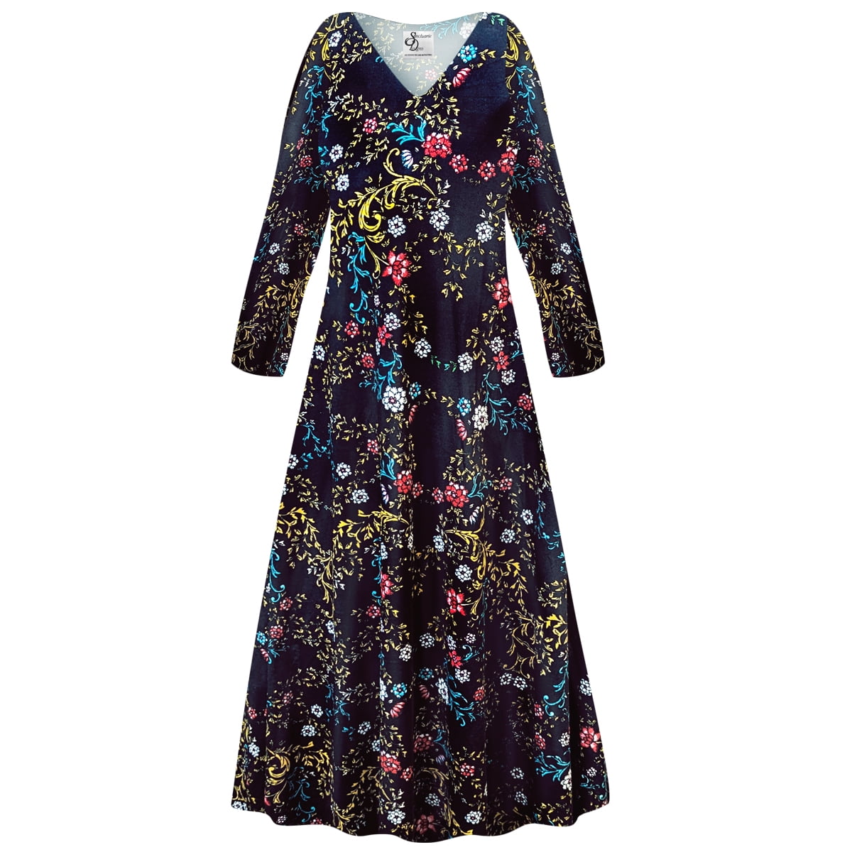 Plus size 6x Extra Tall Womens Strechy Low V- Neckline with Long Sleeve ...