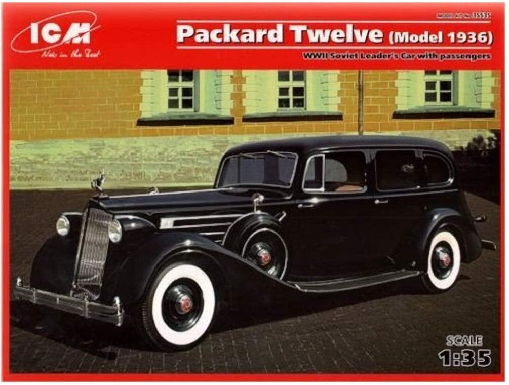 Kit de construcción ICM Models Packard Twelve modelo 1936 a escala 1/35 ...