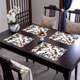 4pcs Kookaburra Placemats,Flax Square Table Mats, Hand Washable,for ...