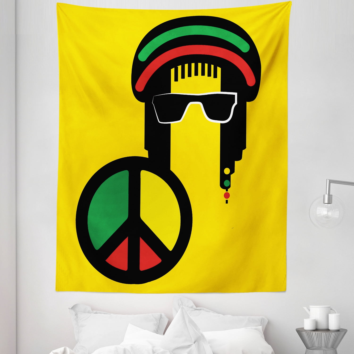 Jamaican Tapestry, Reggae Culture Theme Composition Peace Colorful ...
