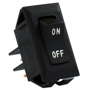 JR Products 12835 Momentary-On/Off/Momentary-On Switch - White ...