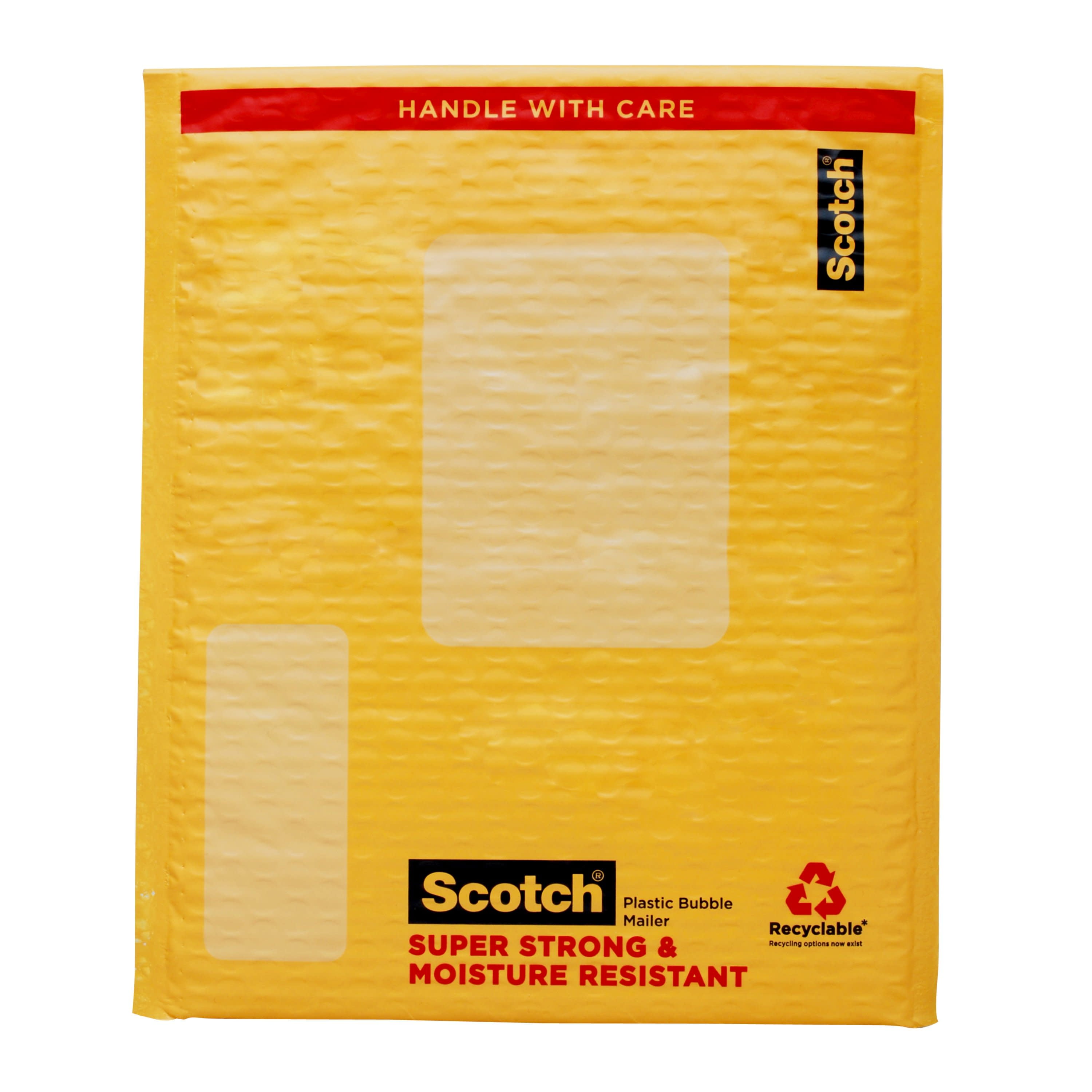 Scotch Plastic Bubble Mailer, 8.5 in x 11 in, Yellow, 1 Mailer ...