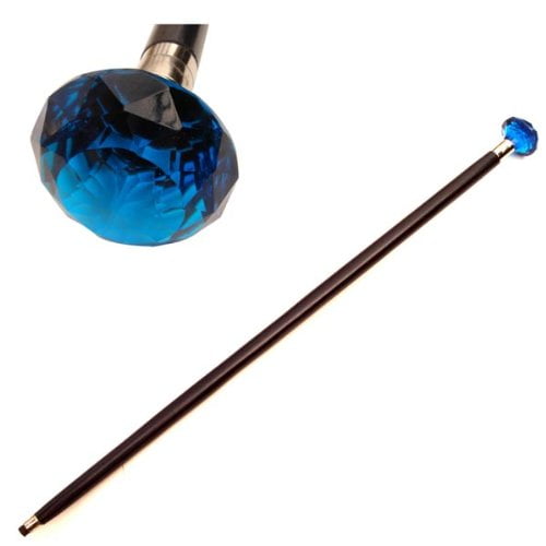 Victorian Walking Stick Cobalt Blue Cut Glass Cane - Walmart.com