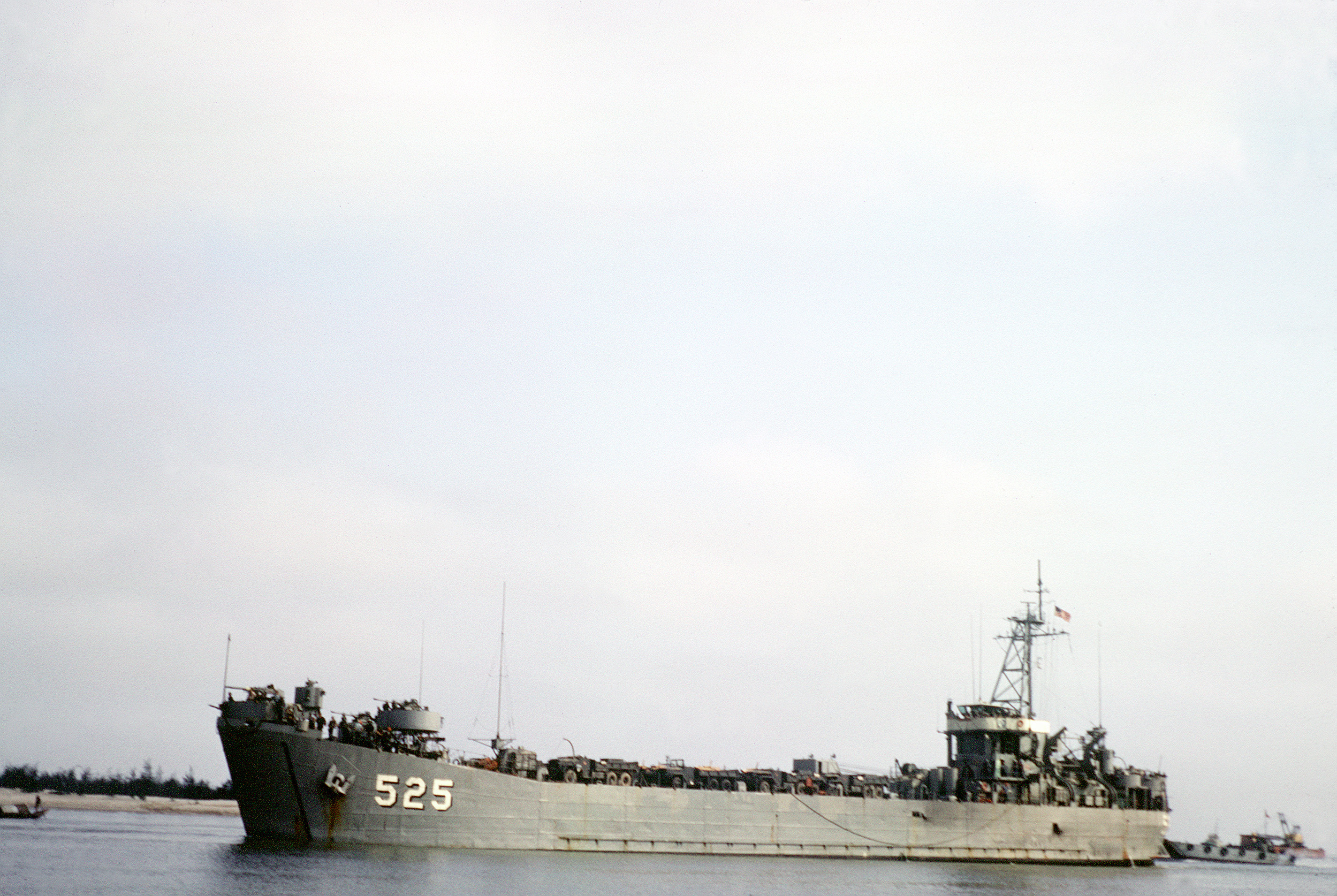 LAMINATED POSTER The U S Tank Landing Ship USS Caroline County LST laminated-poster-the-u-s-tank-landing-ship-uss-caroline-county-lst