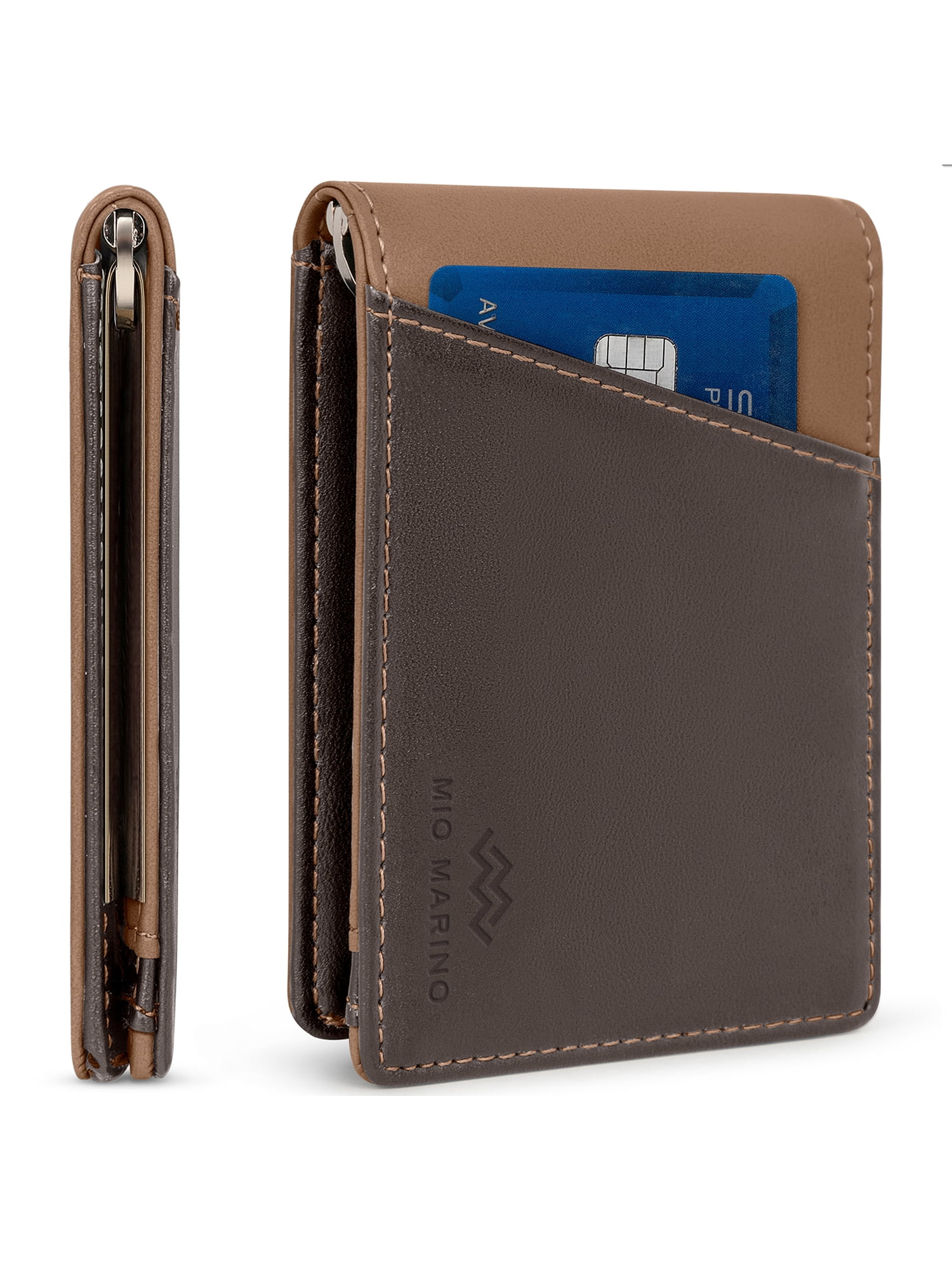 Men's Slim Bifold Wallet with Quick Access Pull Tab - Walmart.com