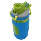 Bubba Flo Kids Water Bottle, Wide Mouth, Silicone Sleeve, Azure, 16 fl ...