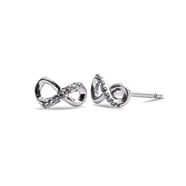 PANDORA Small Asymmetric Heart Pandora Rose Hoop Earrings - 288307 ...