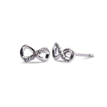 PANDORA Small Asymmetric Heart Pandora Rose Hoop Earrings - 288307 ...
