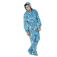 Footed Pajamas Winter Wonderland Adult Hoodie Fleece One Piece