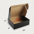 HORLIMER 12x9x4 Black Corrugated Shipping Boxes, Set of 20, for Small ...