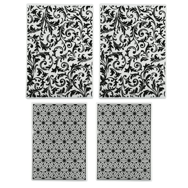 Carpetas de relieve, 4 piezas de carpetas de relieve de plástico ...