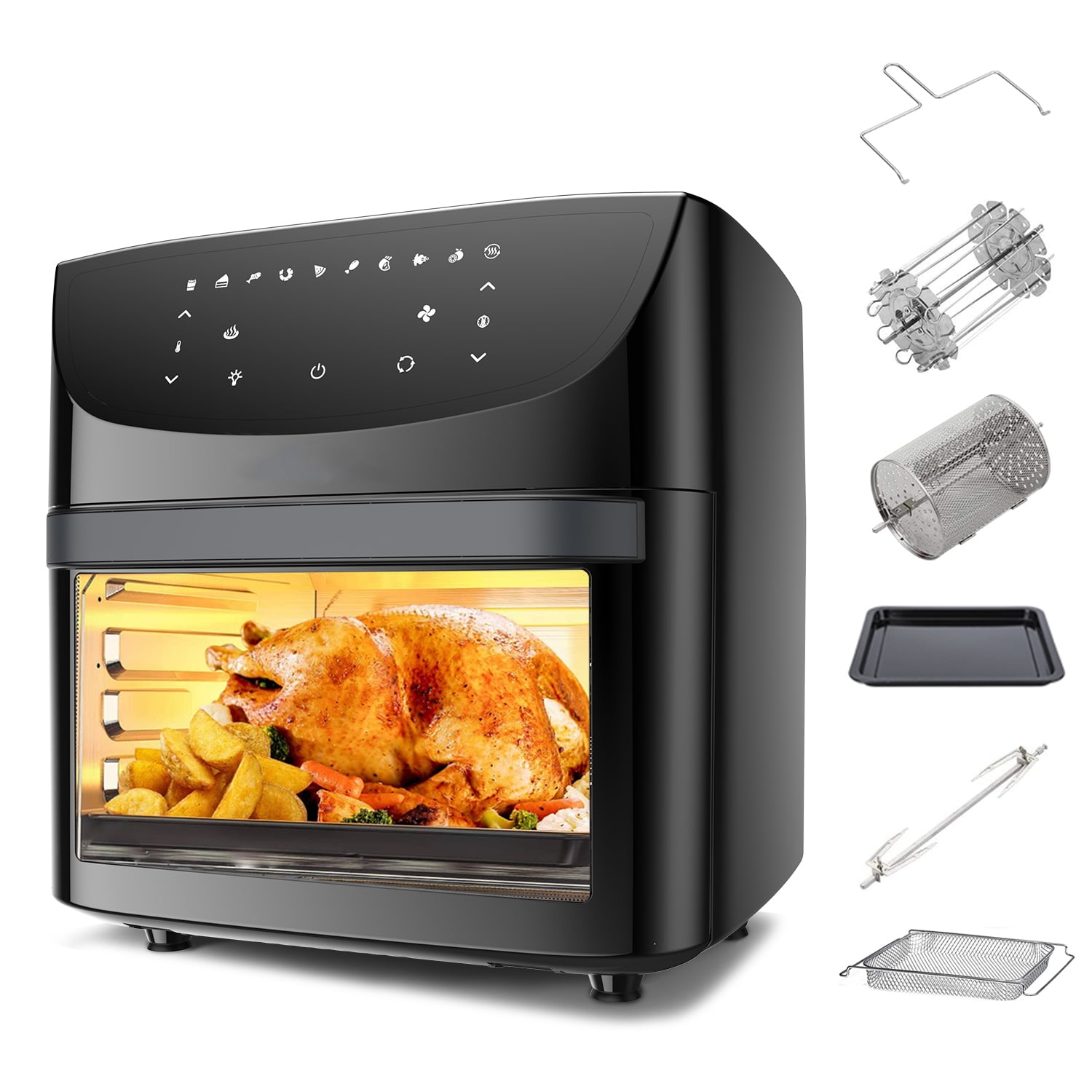 10-in-1 Toaster Ovens Countertop 20QT Air Fryer Toaster Oven Combo ...