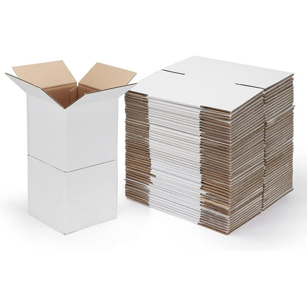 Calenzana 40 Pack 6x6x6 Shipping Boxes, Corrugated Cardboard Box for ...