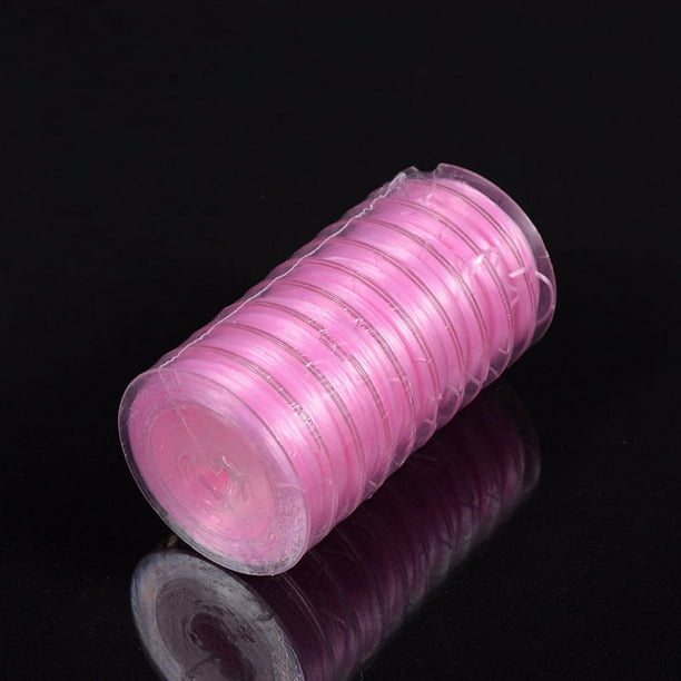 Línea elástica de 10 metros, línea elástica de seda plana con cuentas ...