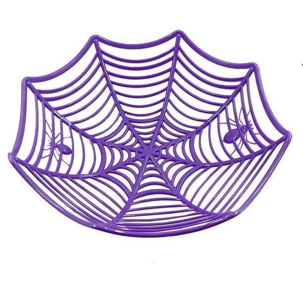 POINTERTECK Halloween Candy Basket Spider Web Bowl Biscuit Packaging ...
