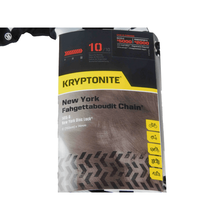 Kryptonite New York Fahgettaboudit 1415 Bike Chain & Disc Kryptonite New York Fahgettaboudit 1415 Bike Chain & Disc