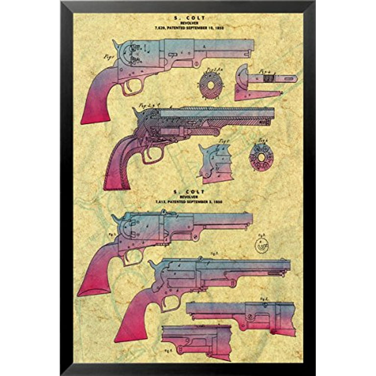 Colt Revolver Drawing