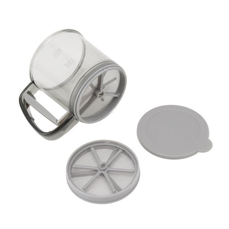 Flour Filter Cup, Flour Sifter Handheld Double Layer Filter Mesh 6 ...
