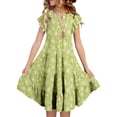 Big Girls' Dresses Floral Beach Pool Outdoor Play Comfortable Casual ...