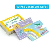 60 Pcs Lunch Box Notes for Kids Positive Affirmation Love Note Cards ...