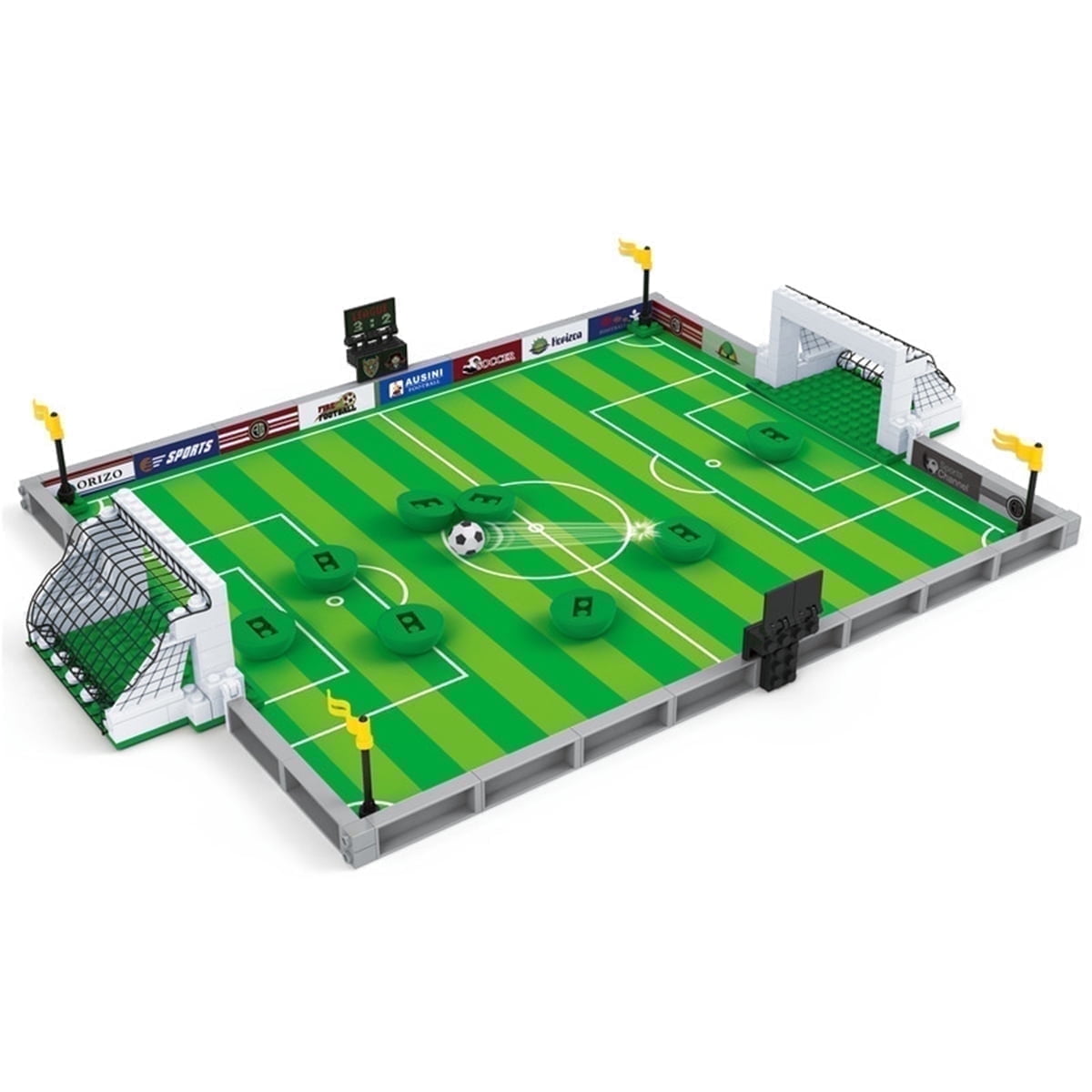 SALYWEE Football Field 250+pcs Building Blocks European Cup Desktop ...