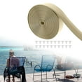 Miulika Chair Vinyl Strap Patio Garden Furniture Replacement Straps PVC ...