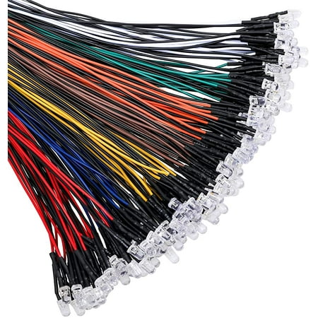 Crday 30pcs 12 Volt 3mm Red Blinking LED Lights Diodes (1.5Hz Single ...