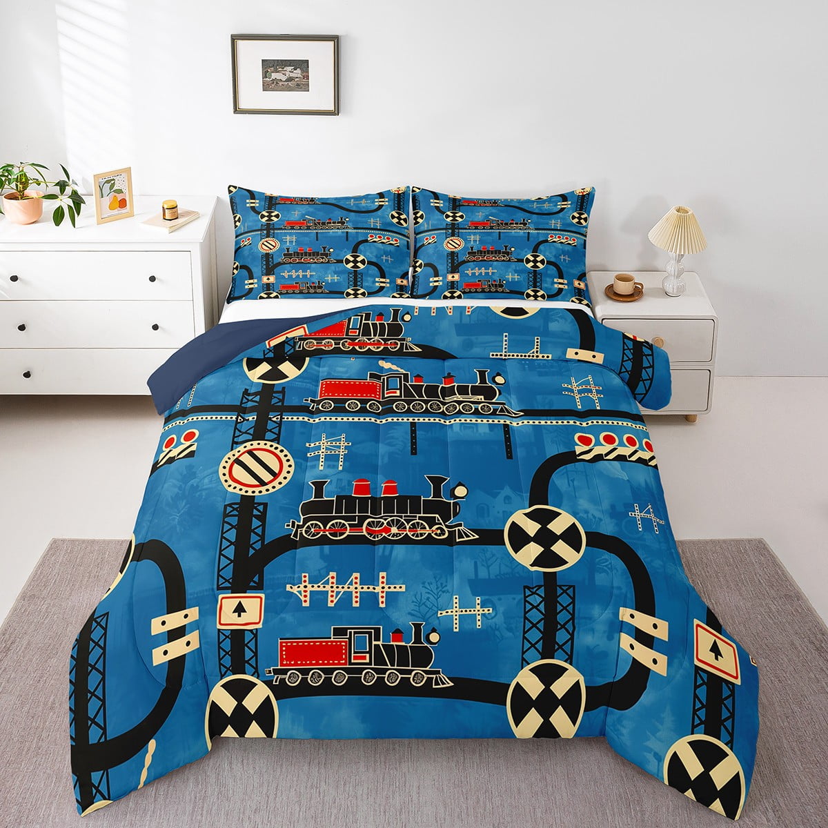 Click here for Yst Cartoon Train Bedding Sets Toddler For Toddler... prices
