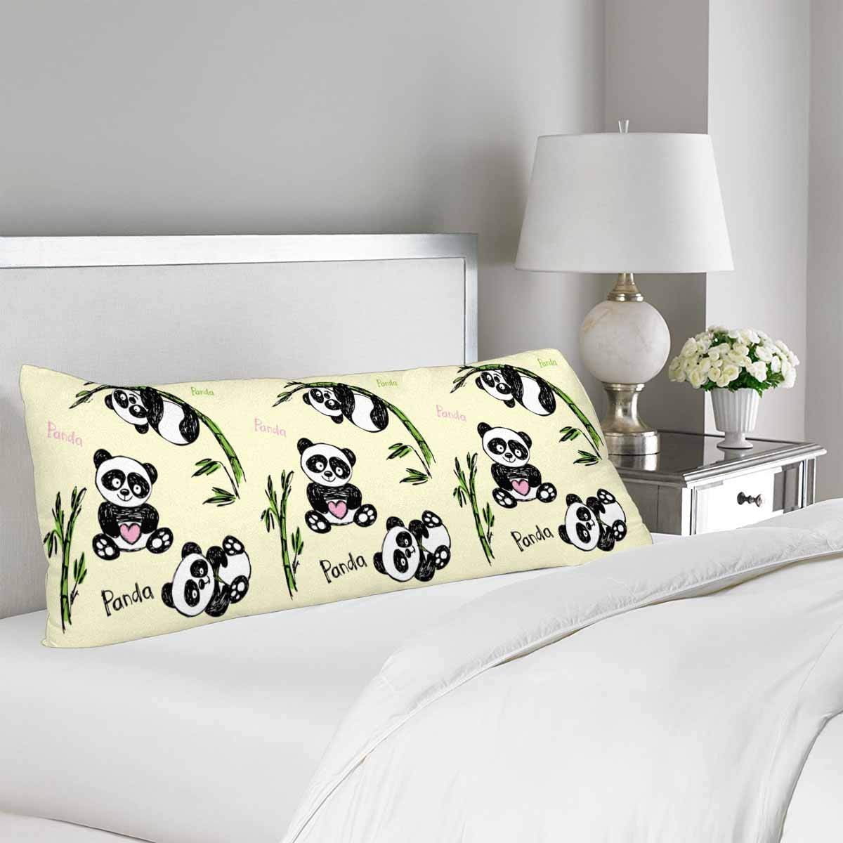 GCKG Cute Panda in Different Poses Body Pillow Covers Pillowcase 20x60 ...