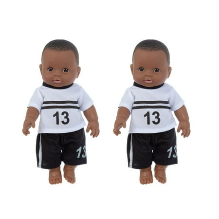 Drppepioner Kids toys Black African Black Baby Cute Curly Black 12-Inch ...