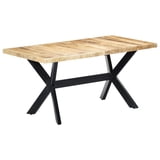 vidaXL Dining Table Living Room Dinner Kitchen Table Multi Materials ...