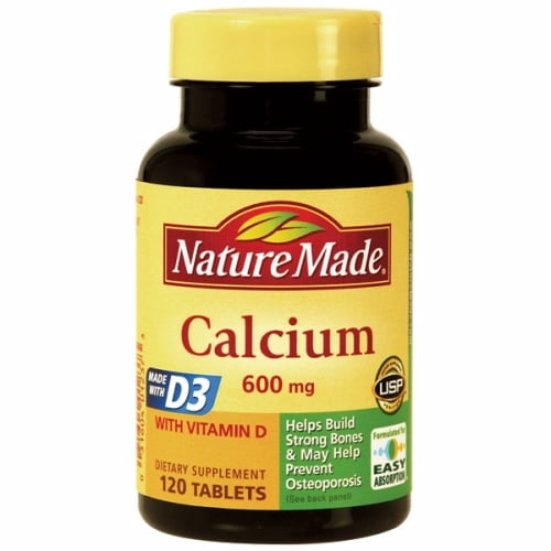 Calcio con Vitamina D Nature Made 120 tabletas x4 | Walmart en línea