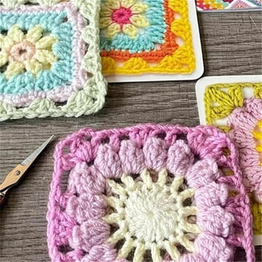 Granny Square Crochet Card Deck 50 Mix & Match Designs for Knitting ...