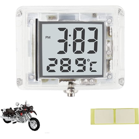 Motorcycle clock, mini digital clock motorcycle clocks waterproof with ...