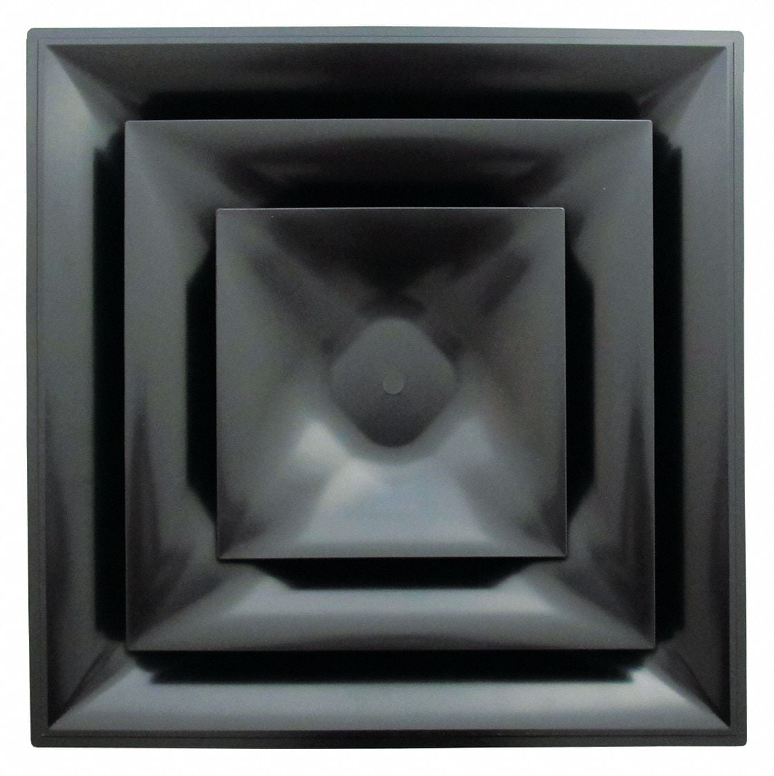 American Louver Ceiling Diffuser,Black,12" Duct Size STR-C-12BK ...